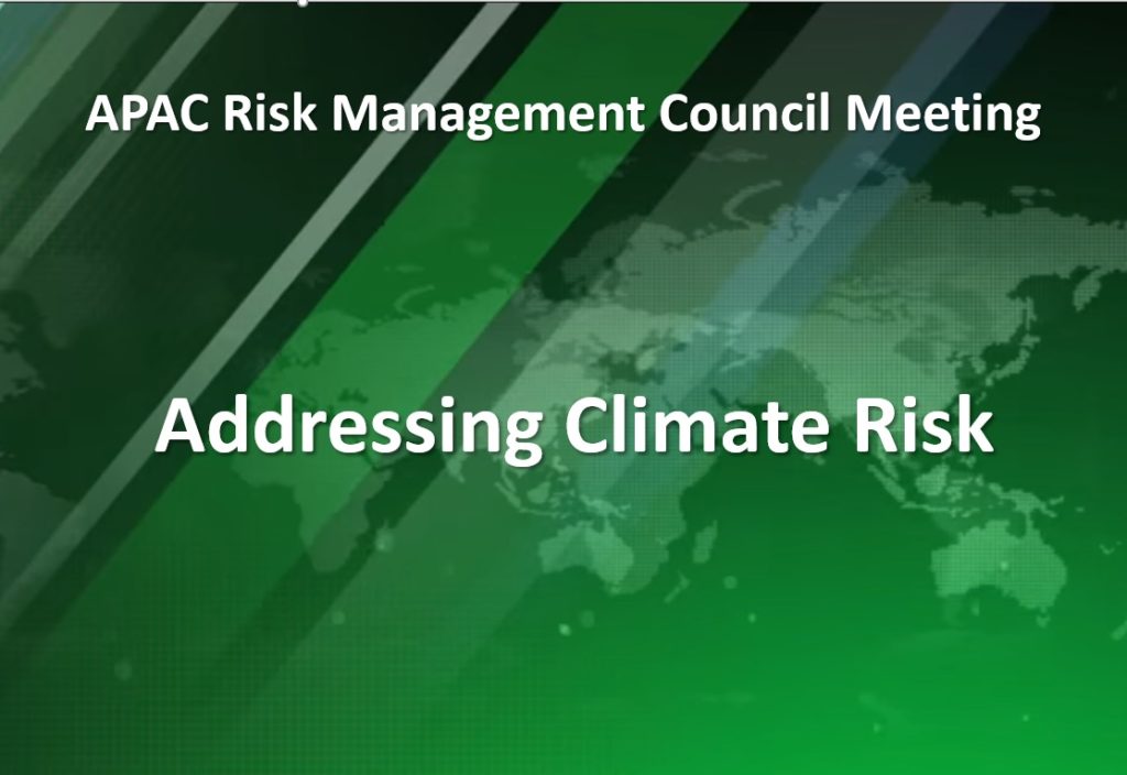 Addressing Climate Risk: The Financial Services’ Journey to the ...